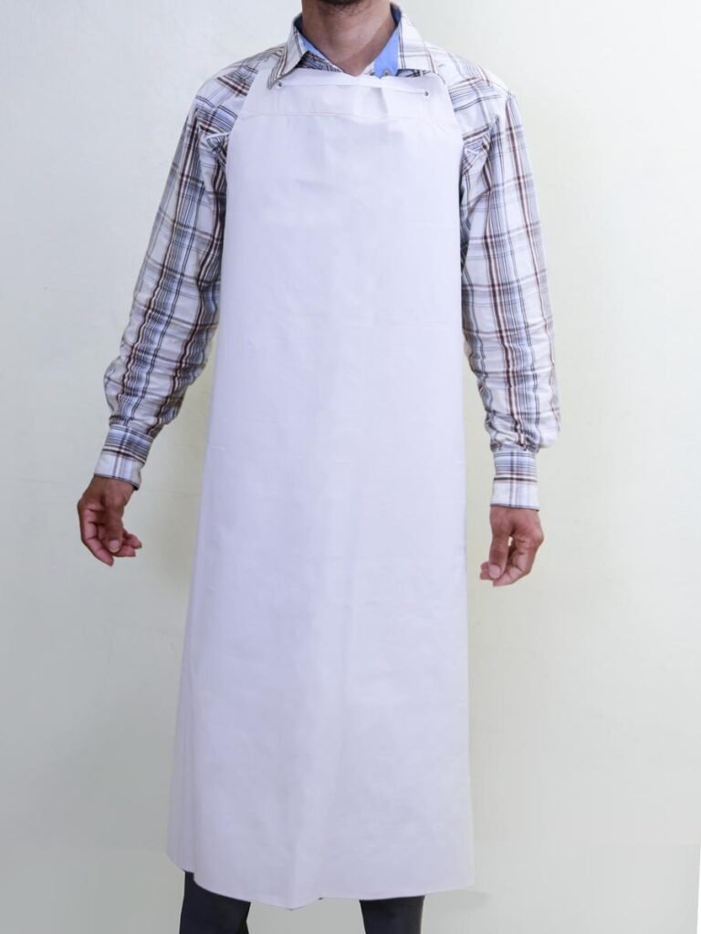 DELANTAL PVC/NYLON BLANCO 70CM X 110CM - UST